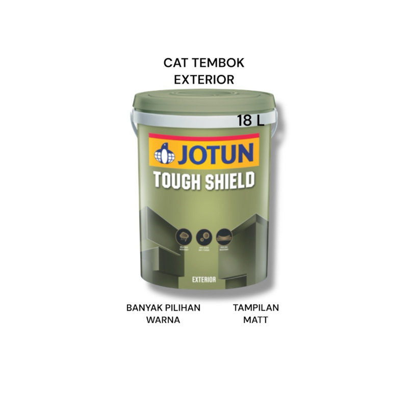 Jual JOTUN TOUGH SHIELD, CAT TEMBOK EXTERIOR, TAMPILAN MATT (18L ...