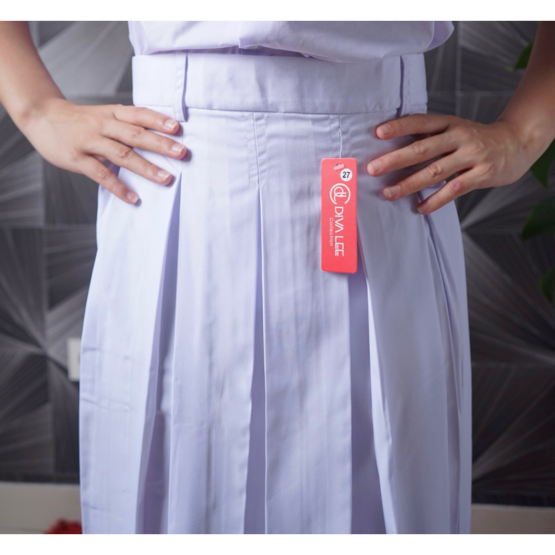 Jual DIVA LEE Amanda Rok Rempel Sekolah Dan Kerja Warna Putih Edisi ...