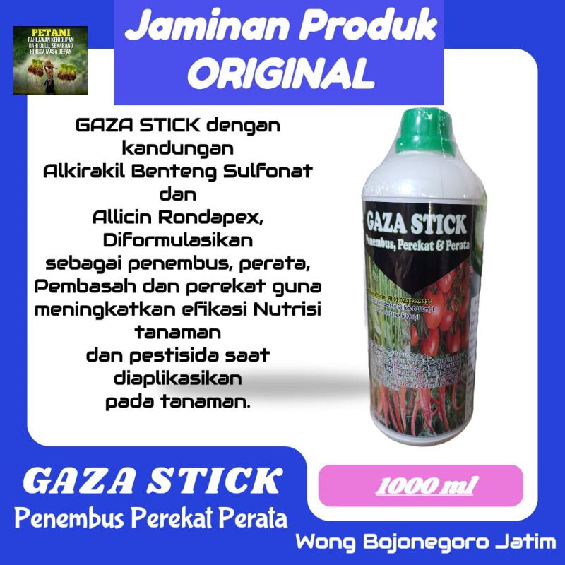 Jual GAZA STICK 1 Liter Penembus Perekat Perata Pembasah Surfactan ...