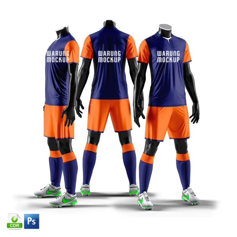 Jual Mockup Jersey Bola Konsep Mannequin - TIFF / PSD / Corel Draw - J16-63 | Shopee Indonesia