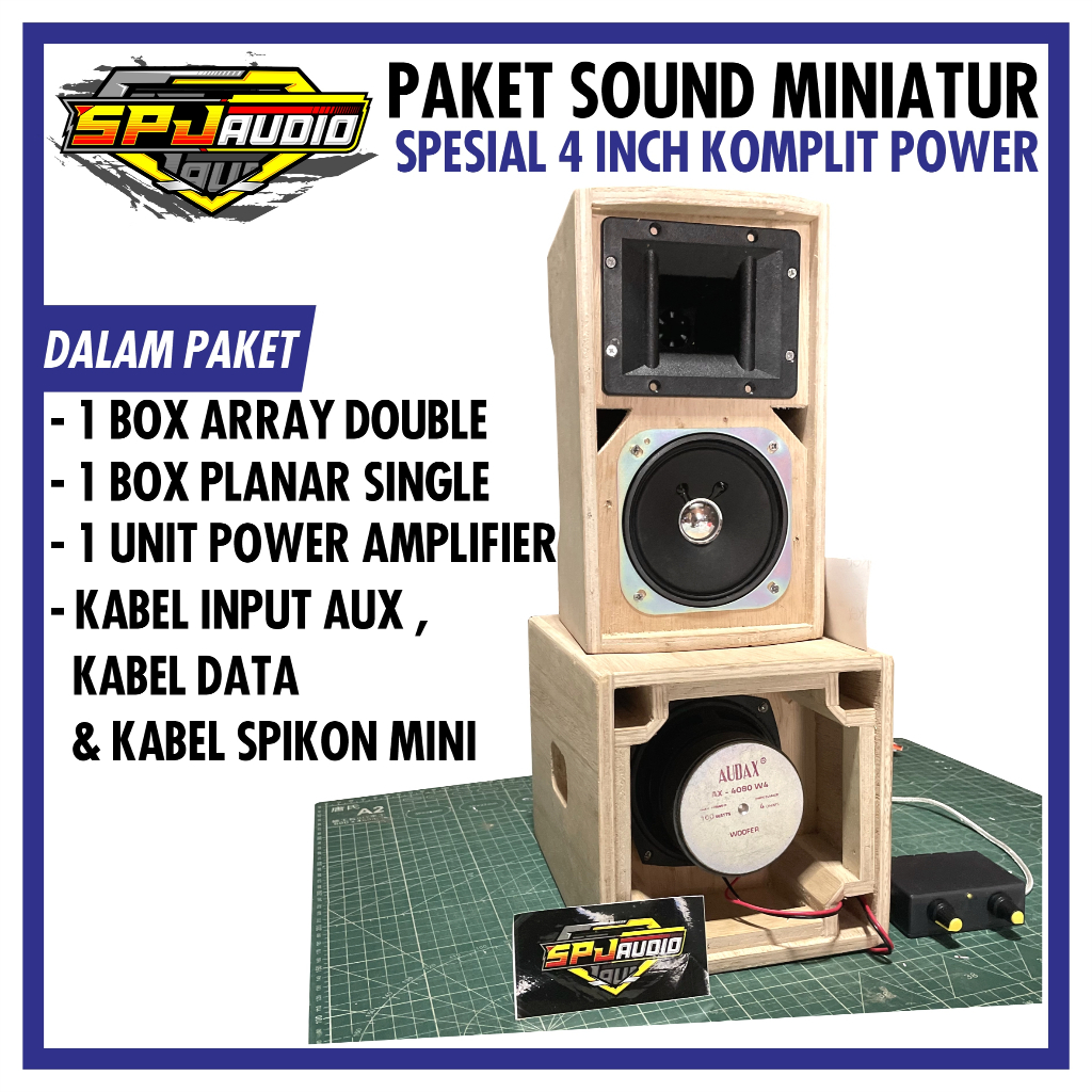 Jual Paket Sound Miniature Box Line Array Double 4 Inch Box Planar ...