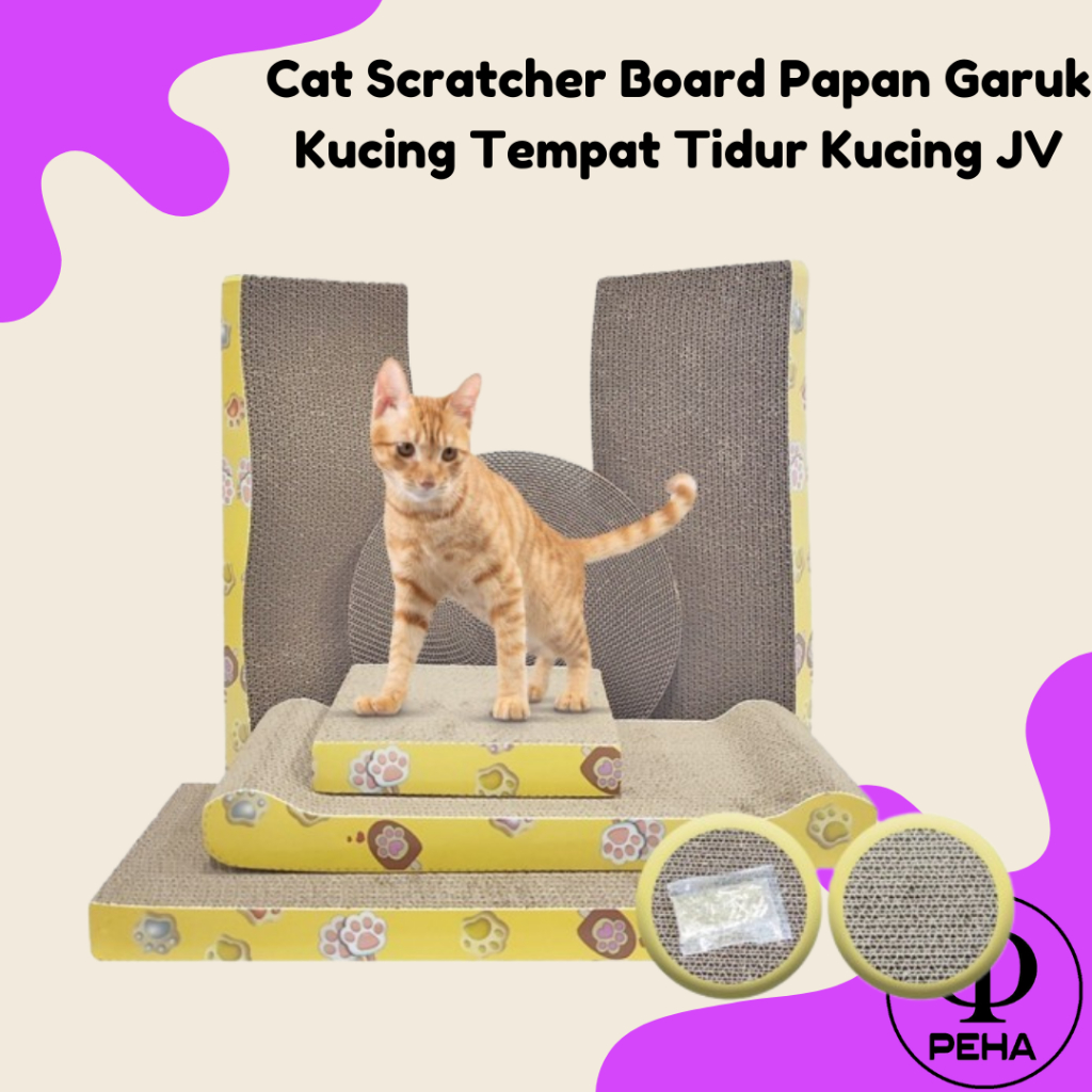Jual Cat Scratcher Board Papan Garuk Kucing Mainan Garukan JV | Shopee ...