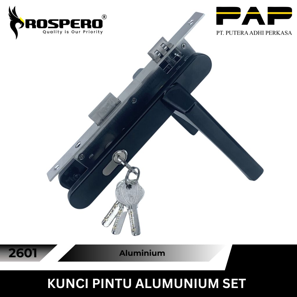 Jual PROSPERO Kunci Pintu Aluminium Set Komp Keys System | Handle Pintu ...