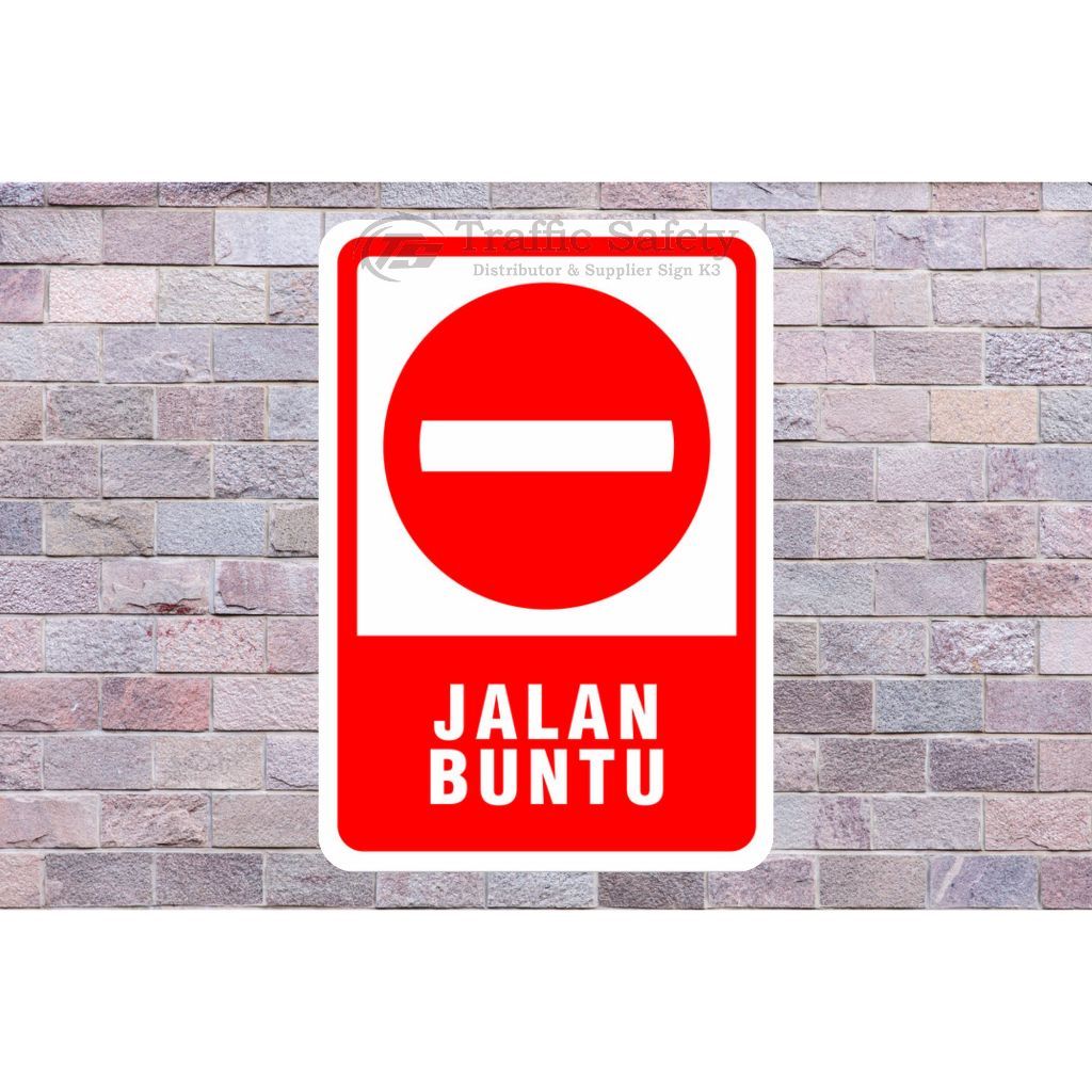 Jual Rambu jalan buntu - Plat Alumunium 1.2mm | Shopee Indonesia