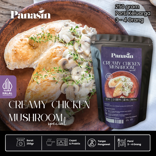 Jual PANASIN Creamy Chicken Mushroom Special Porsi Keluarga 250g ...