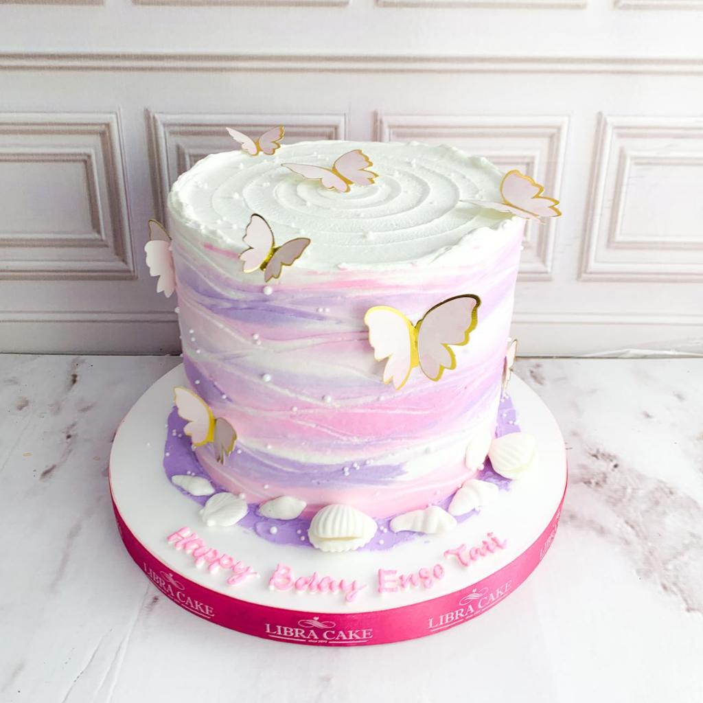 Jual Kue Ulang Tahun/Birthday cake/Kue ultah tema Kupu-kupu/Kue Birthday Kupu kupu | Shopee ...