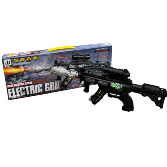 Jual Mainan Senapan Electric Gun Cool Lighting Spray Bisa Mengeluarkan ...