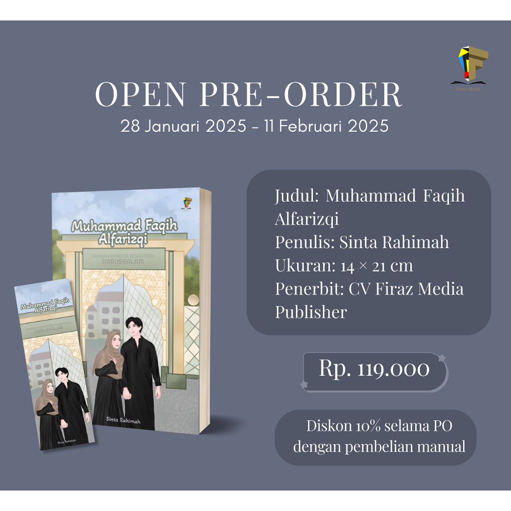 Jual Novel "Muhammad Faqih Alfarizqi" by : Sinta Rahimah | Shopee Indonesia