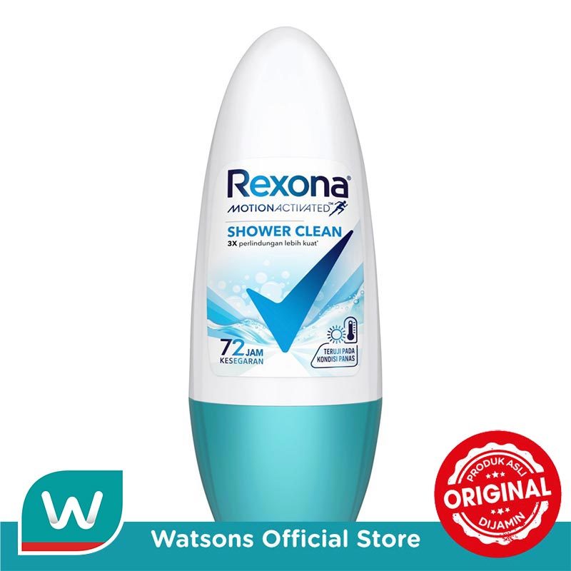 Jual Rexona Women Deodorant Anti-Perspirant Roll On Shower Clean 45ml | Shopee Indonesia