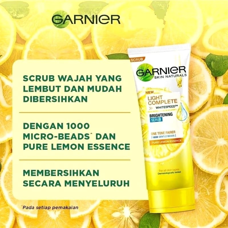 Jual FACIAL FOAM GARNIER LEMON | FACIAL WASH GARNIER BRIGHT COMPLETE ...