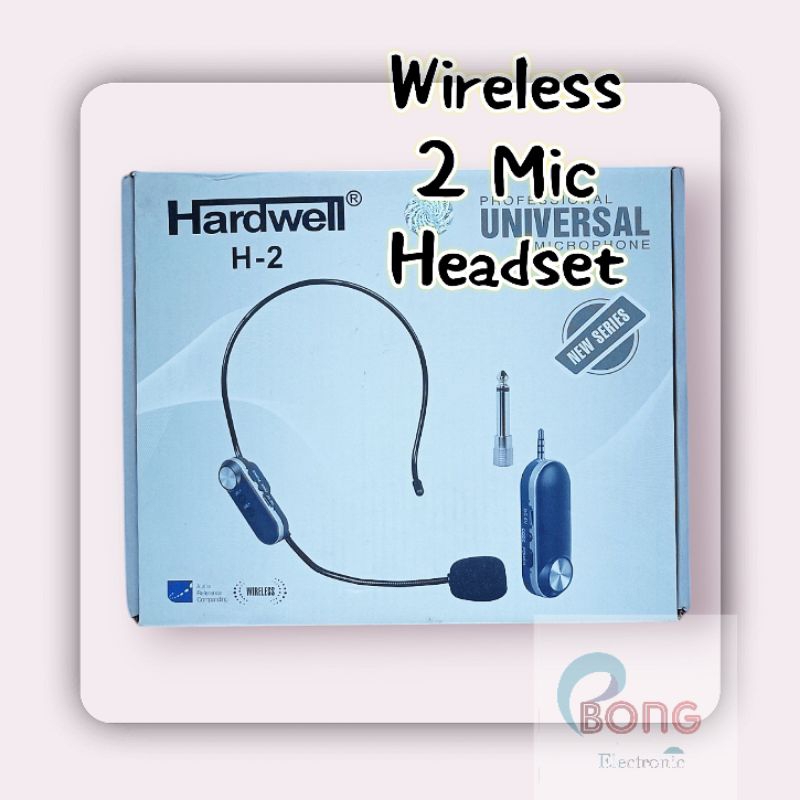 Jual Wireless 2 Headset Hardwell ( 1 reciever + 2 mic Headset changer ...