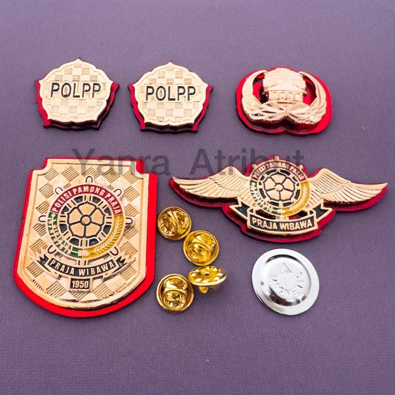 Jual Atribut Pol Pp Pin Korpri Kewenangan Monogram wing Satpol Lengkap ...