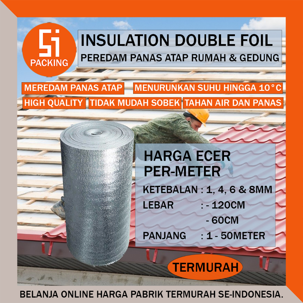 Jual Peredam Panas Atap Alumunium Foil Foam Insulation PE Metalizing ...