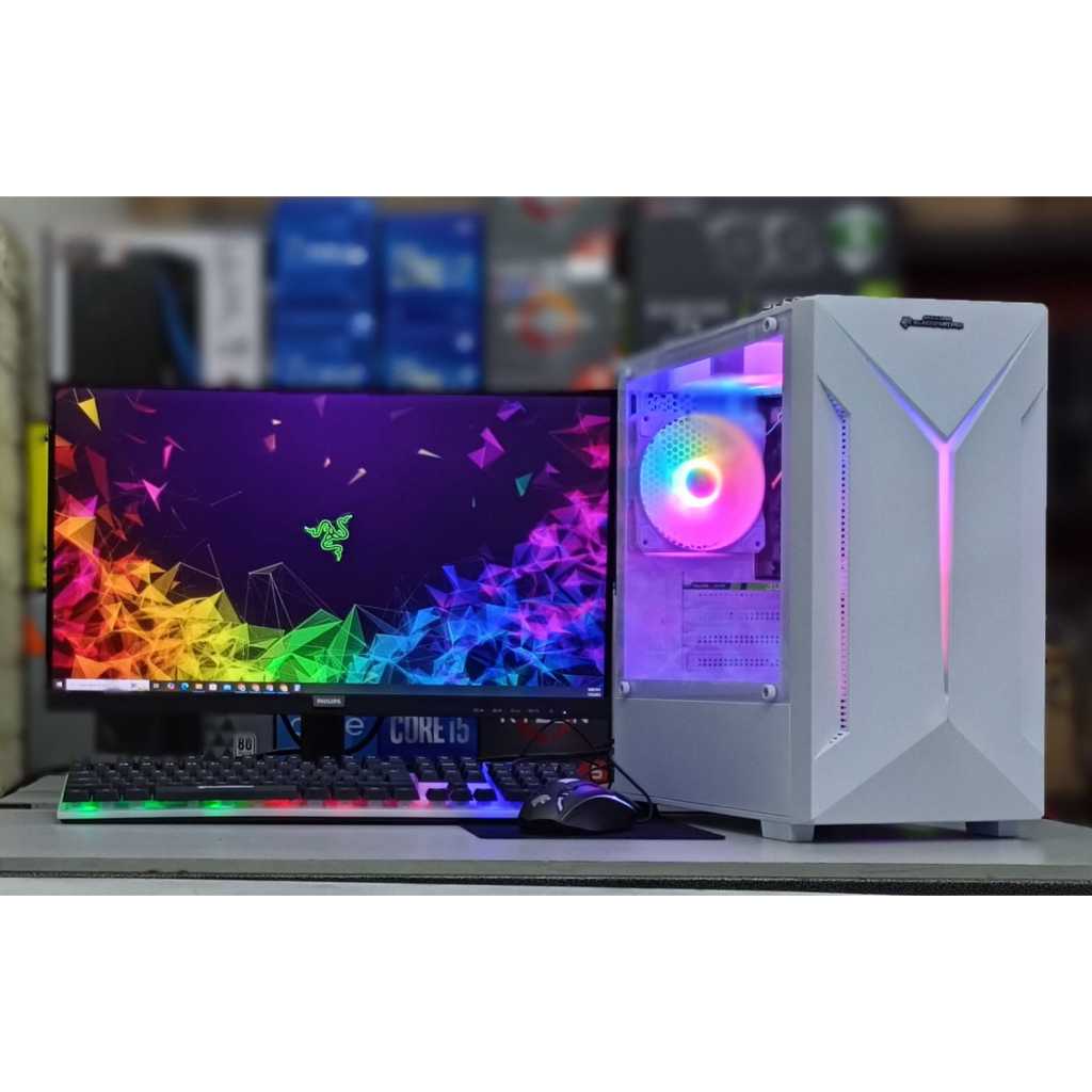 Jual 1 set PC Gaming editing Core i7 + ram 16gb + Vga 4gb + hdd 1tb + SSD + monitor led 19 inc ...