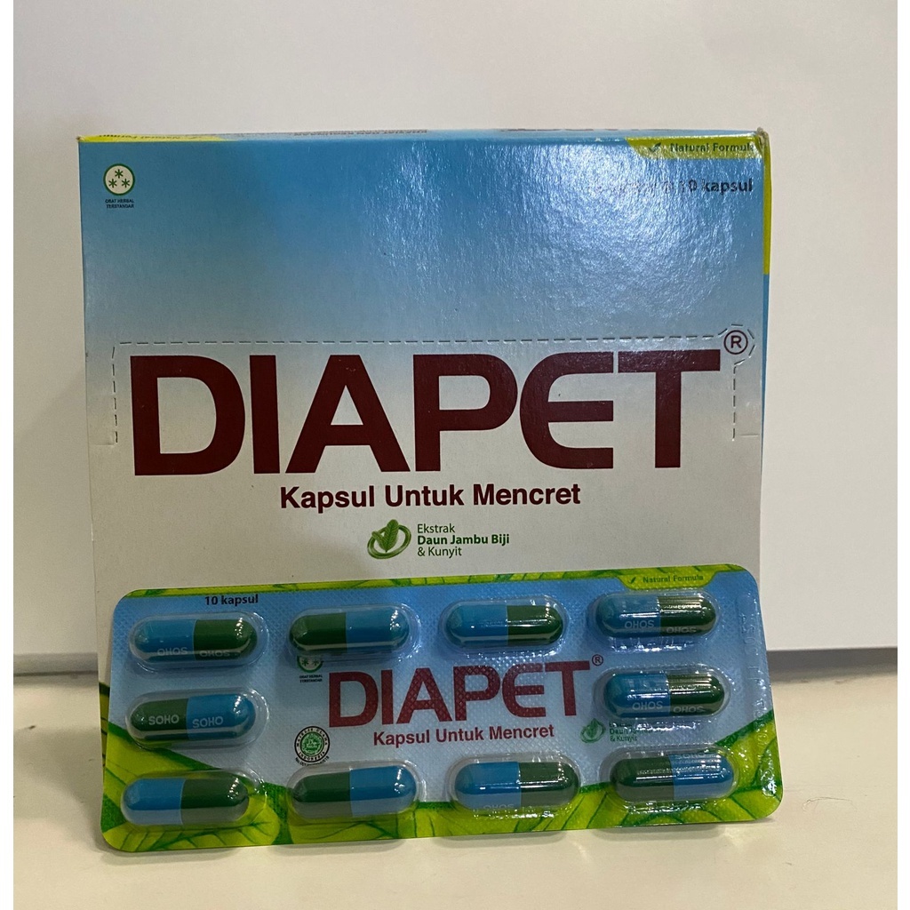 Jual Diapet untuk Mengatasi Diare - 10 Kapsul | Shopee Indonesia