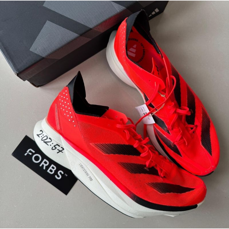 Jual Adidas Adizero Adios Pro 3 Scarlet Black Red || solar white ...