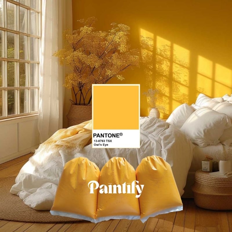 Jual (1KG) Cat Tembok Doff Warna Kuning Kenari by Paintify | Shopee ...