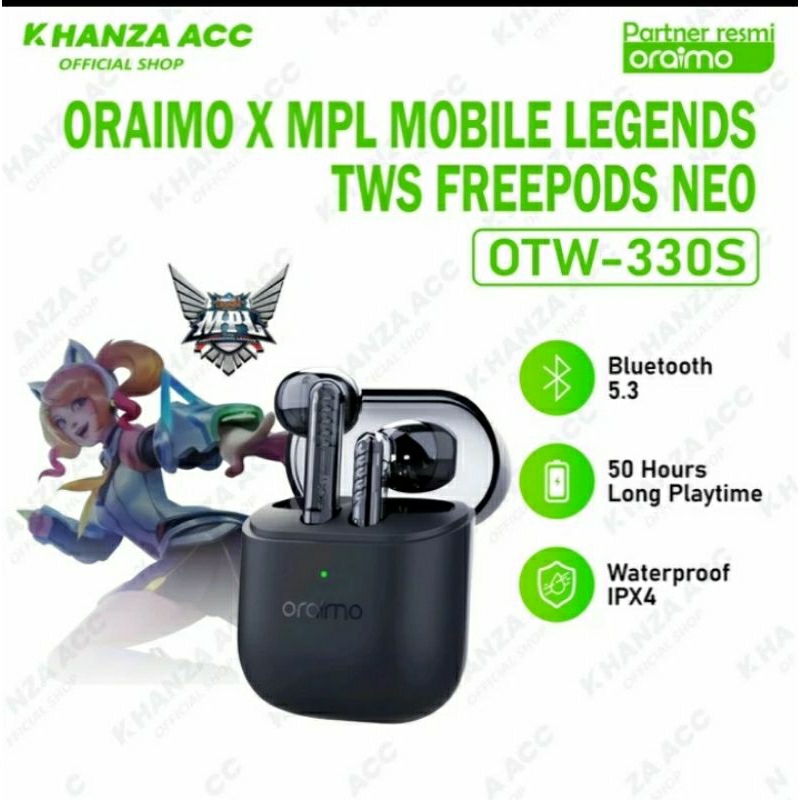 Jual ORAIMO TWS OTW-330S Headset Bluetooth X Mpl Mobil Legends V5.3 True Wireless Stereo ...