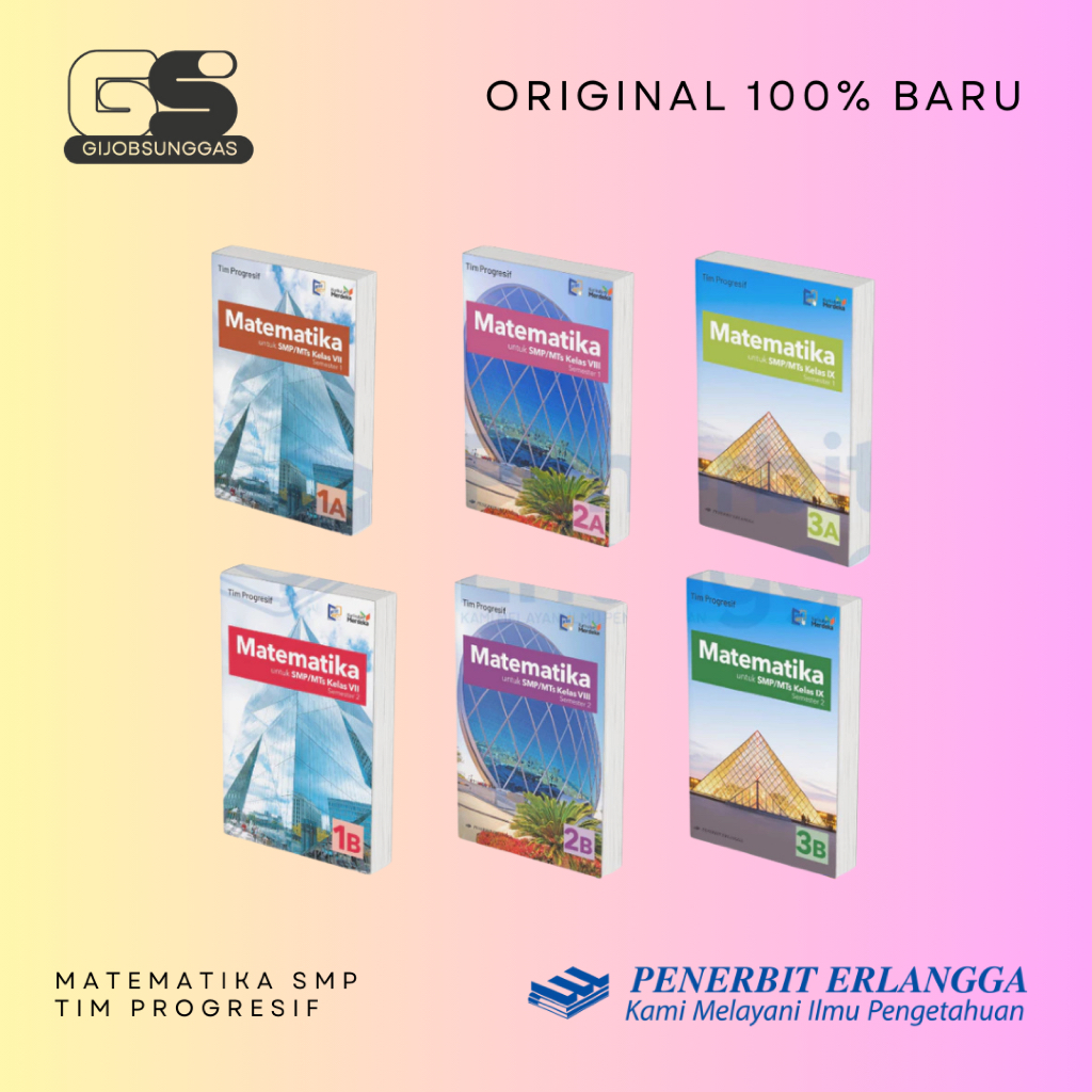 Jual MATEMATIKA (TIM PROGRESIF) SMP/MTS KELAS 7 8 9 JILID A dan B KURIKULUM MERDEKA - ERLANGGA ...
