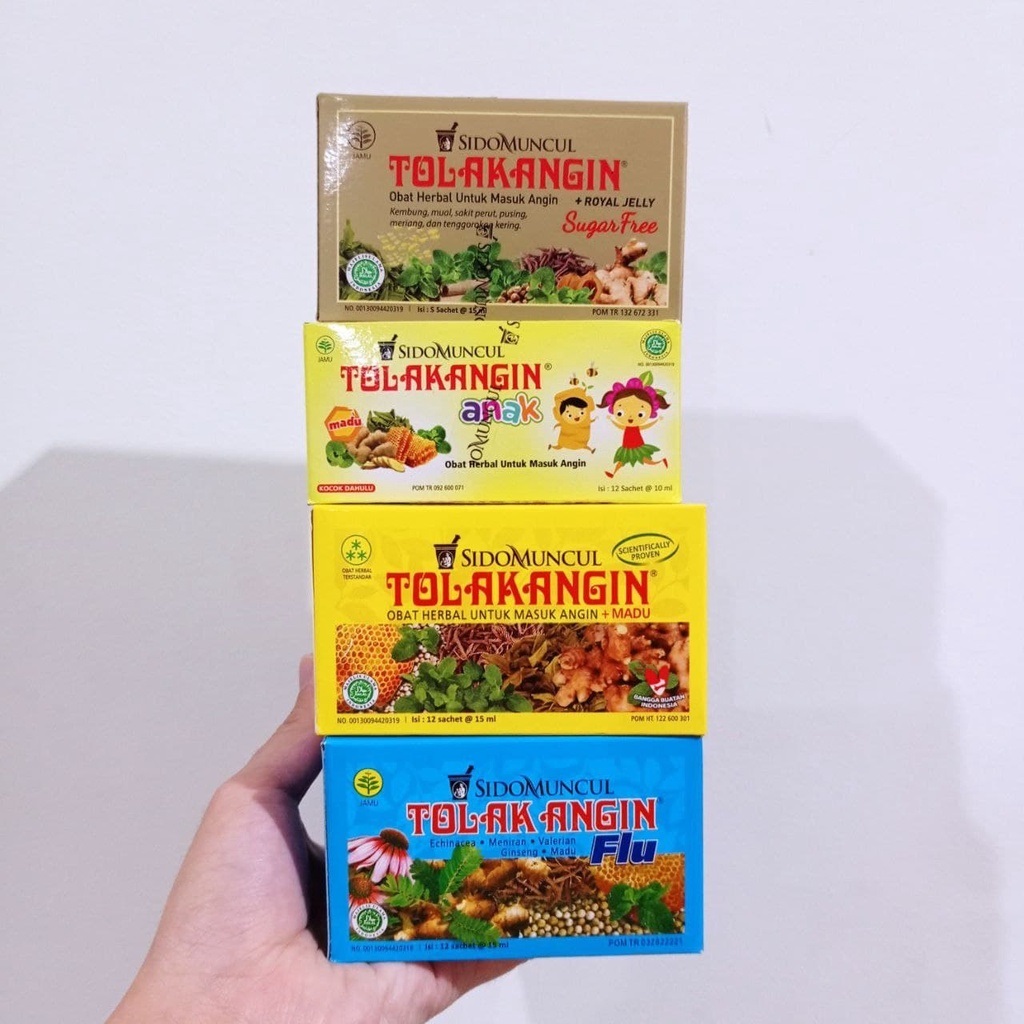 Jual Jamu Herbal Sido Muncul Tolak Angin Isi 5 Sachet Varian Original ...