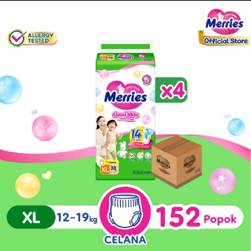Jual Merries XL38 carton / Merries XL38 / Merries XL 38 / Merries XL 38 ...