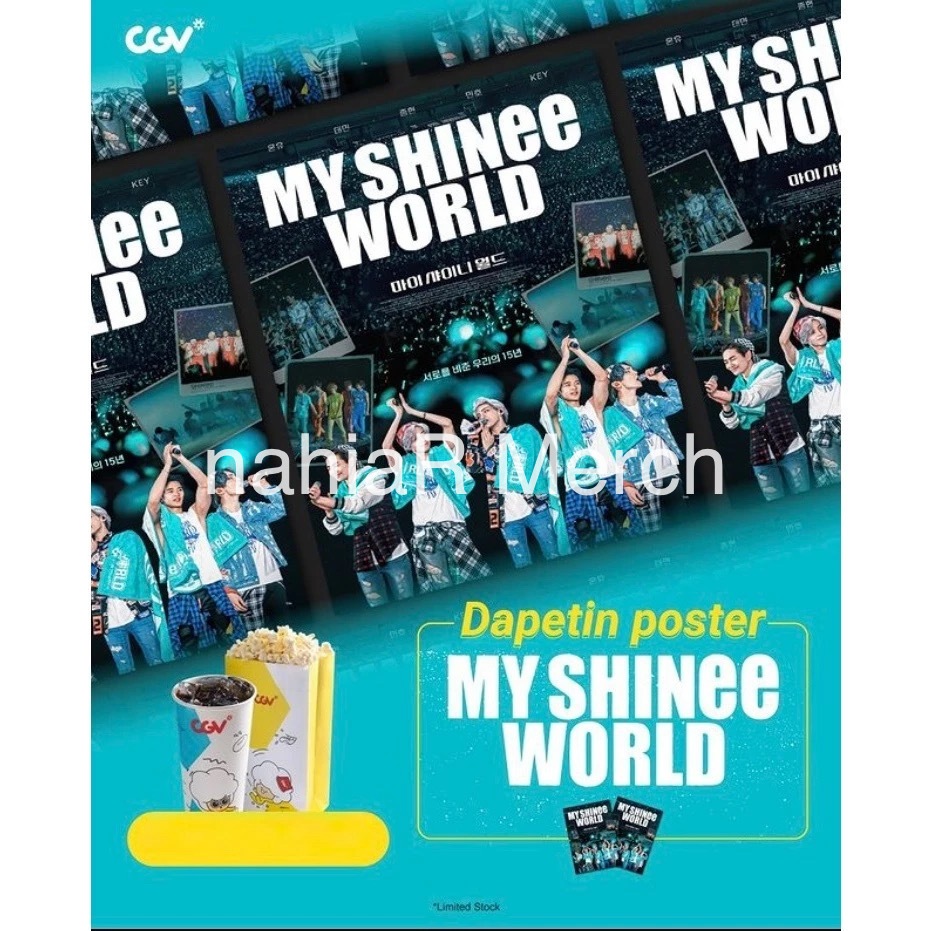 Jual My SHINee World x CGV Official Hologram A3 Poster | Shopee Indonesia
