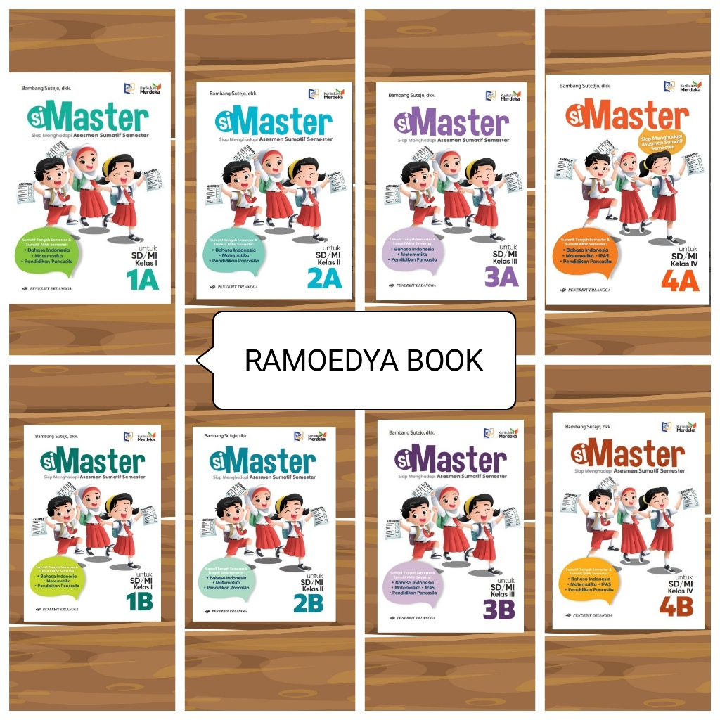 Jual Buku Simaster SD/MI kelas 1,2,3,4,5,6 Kurikulum Merdeka Erlangga ...