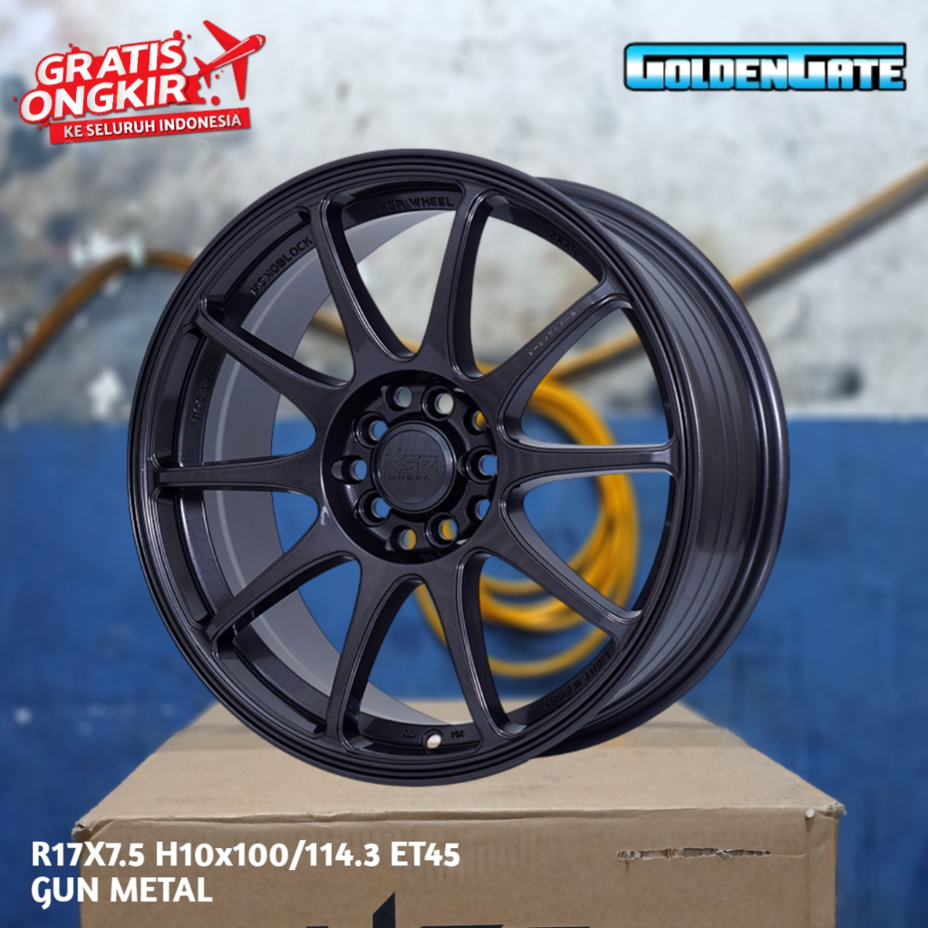Jual velg mobil racing r17 baut 5 hsr indy lebar 7,5 rata untuk hrv ...