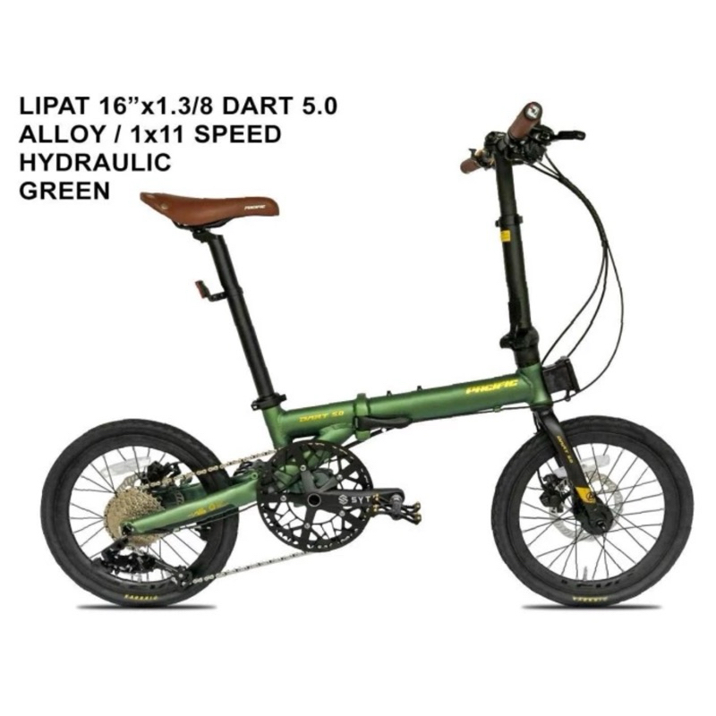 Jual Sepeda Lipat Pacific Dart 5.0 16 inch Alloy Hydraulic Disc Brake 10 Speed | Shopee Indonesia