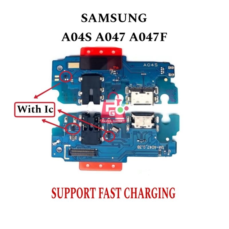 Jual Konektor Charger Samsung A04S A047 With Ic Board Papan Cas Mic ...