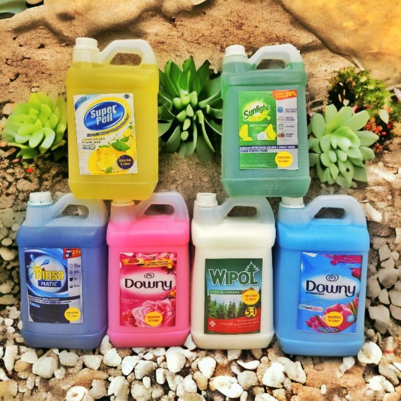 Jual PROMOO !!! DETERGEN RINSO KEMASAN 5 LITER TERMURAH,SOFTENER DOWNY ...