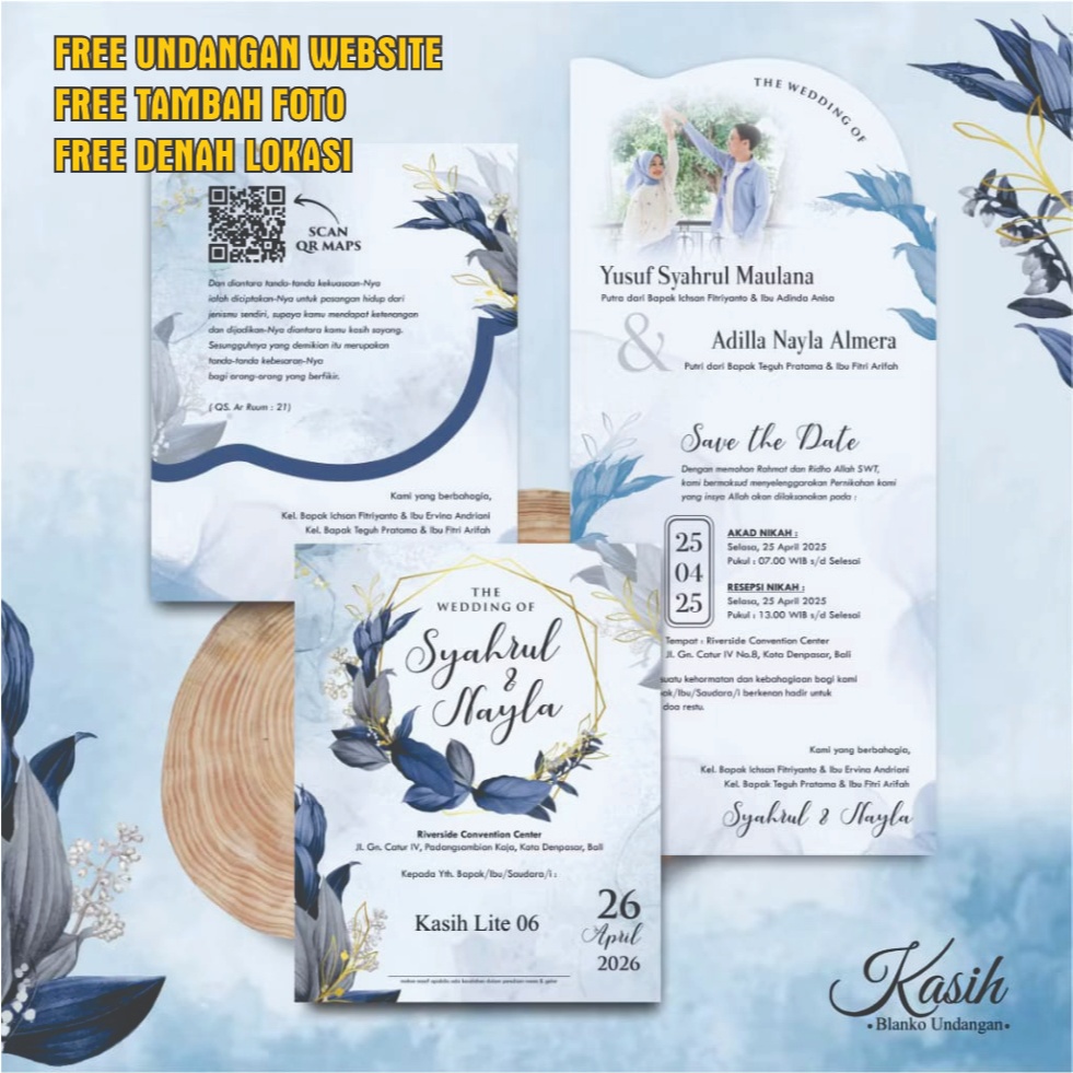 Jual Cetak Undangan pernikahan murah cetak kartu undangan nikah kartu ...