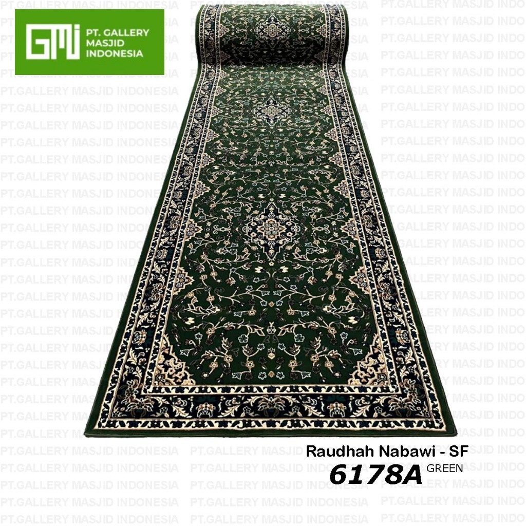 Jual PT GMI - Karpet Masjid Raudhah Nabawi Tebal 14mm Warna Hijau 6178A ...