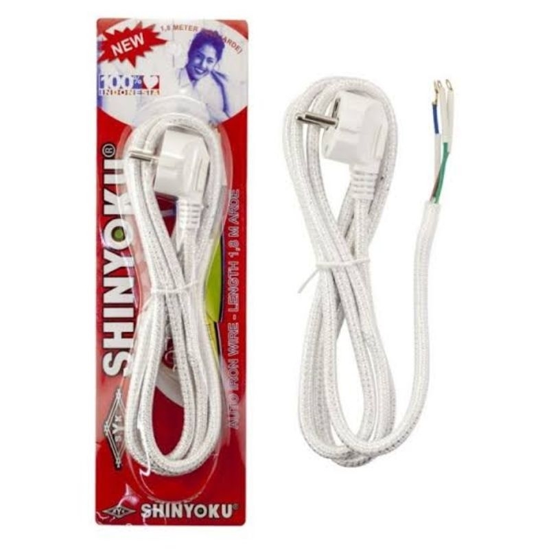 Jual Kabel Setrika SHINYOKU HOKISUN 3 Kabel 1,8 meter | Shopee Indonesia