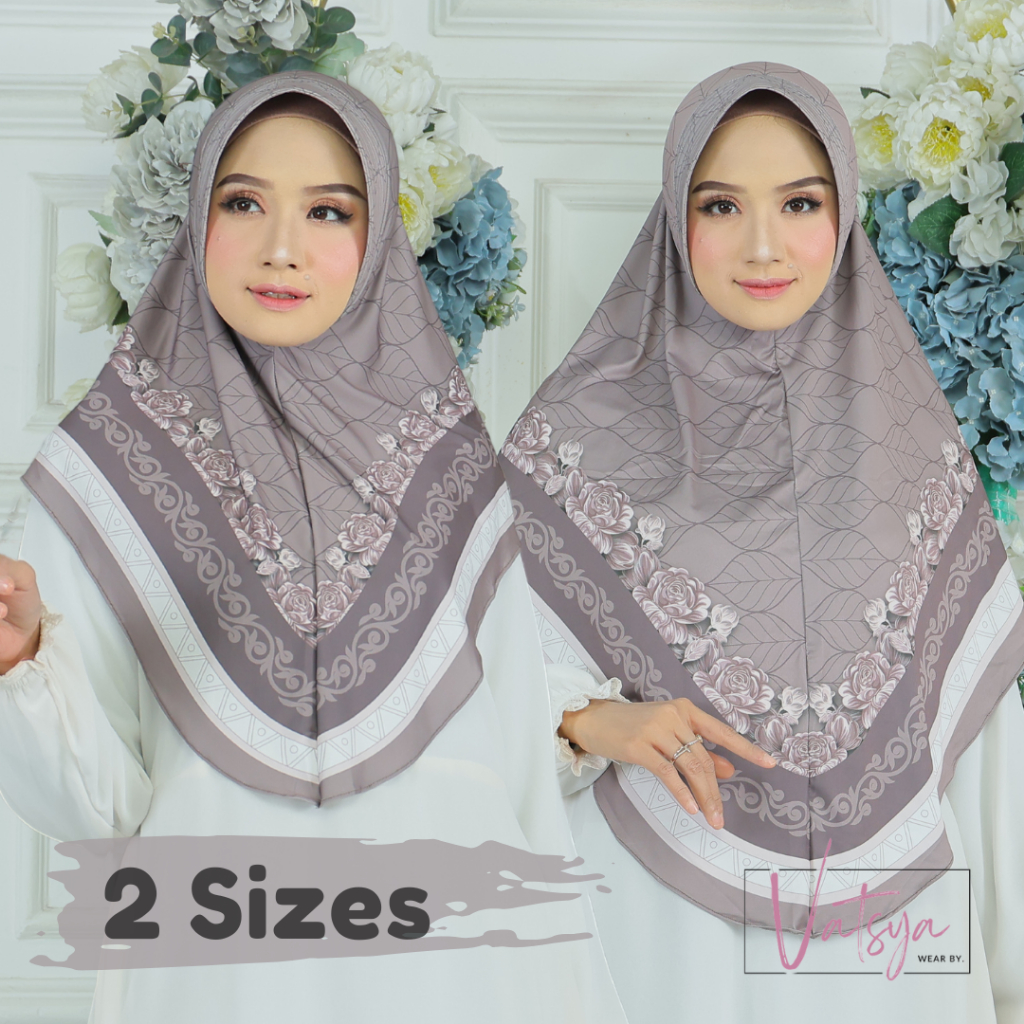 Jual Jilbab Instan Daily Hijab Bergo Motif Printing | Shopee Indonesia