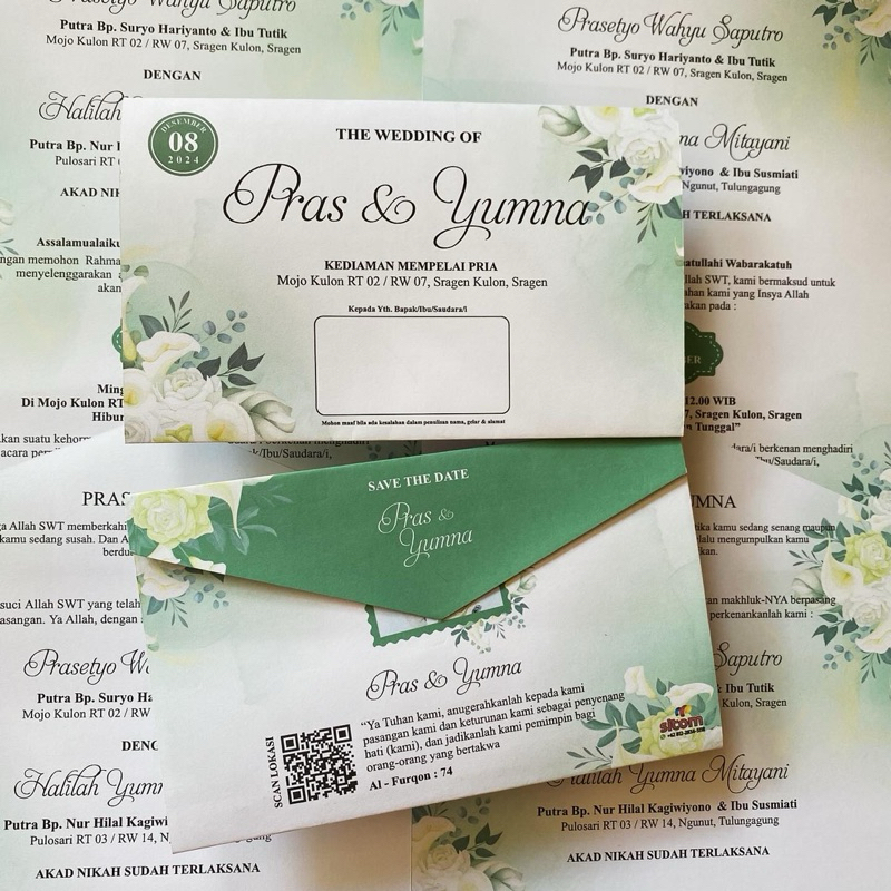 Jual Undangan pernikahan Undangan nikah Undangan khitan Undangan ...