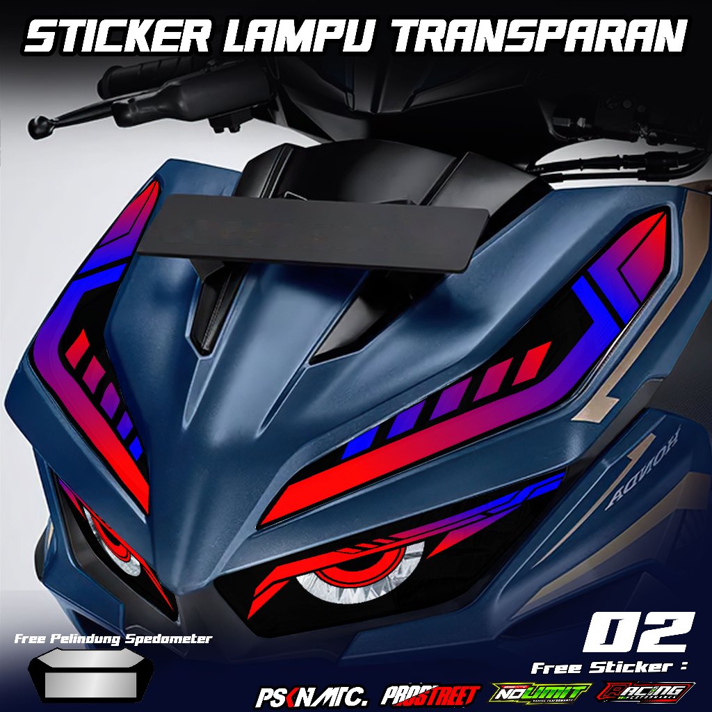 Jual KODE 02 STICKER TRANSPARAN ALIS LAMPU MOTOR VARIO 125 2023 VARIASI ...