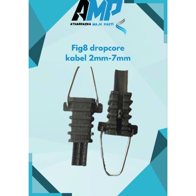 Jual fig8 dropcore untuk kabel 2mm-7mm /dead end dropcore/klem fo ...