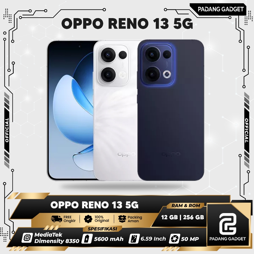 Jual OPPO Reno13 5G Ram 12/256 GB Extended Original Resmi Smartphone Hp ...