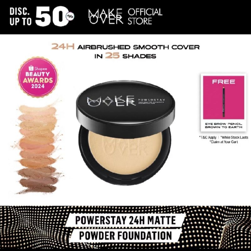 Jual Make Over Powder Foundation - Matte | Shopee Indonesia