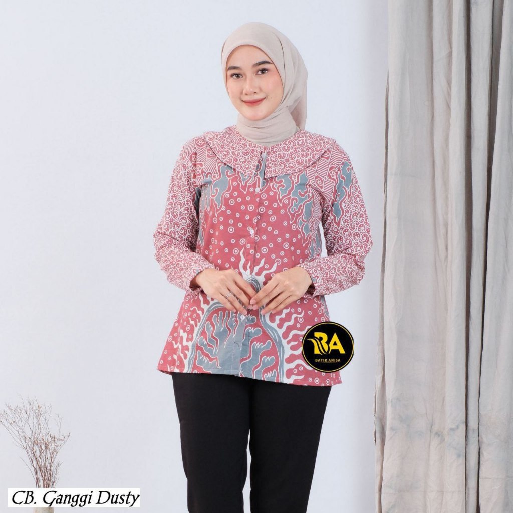 Jual Blouse Batik (Batik NUKU) - Outfit Ngampus Blouse Kerja Model ...