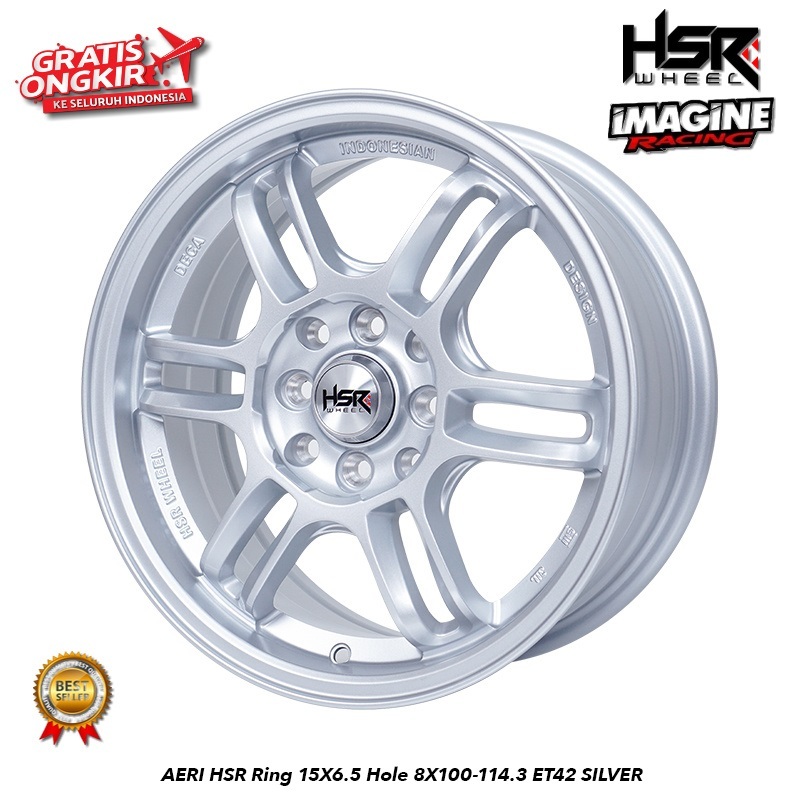 Jual Velg racing hsr aeri ring 15 agya brio sigra livina xenia pcd 4x100-114,3 | Shopee Indonesia