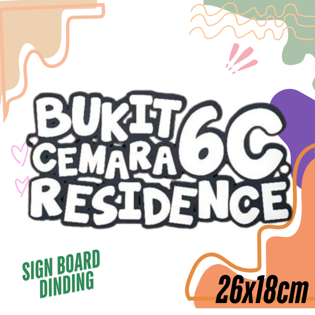 Jual Hiasan Dinding/Nomor Rumah/Sign Board Kamar | Shopee Indonesia