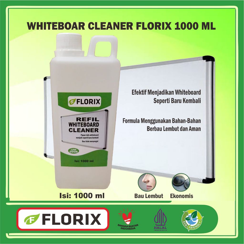 Jual Refill Whiteboard Cleaner/Pembersih Papan Tulis "Florix" 1000 ml ...