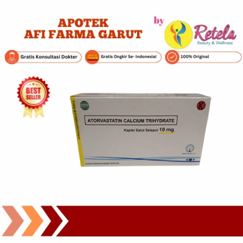 Jual ATORVASTATIN 10MG 1 BOX ISI 5 STRIP (1 STRIP 6 TABLET ) / BOX ...