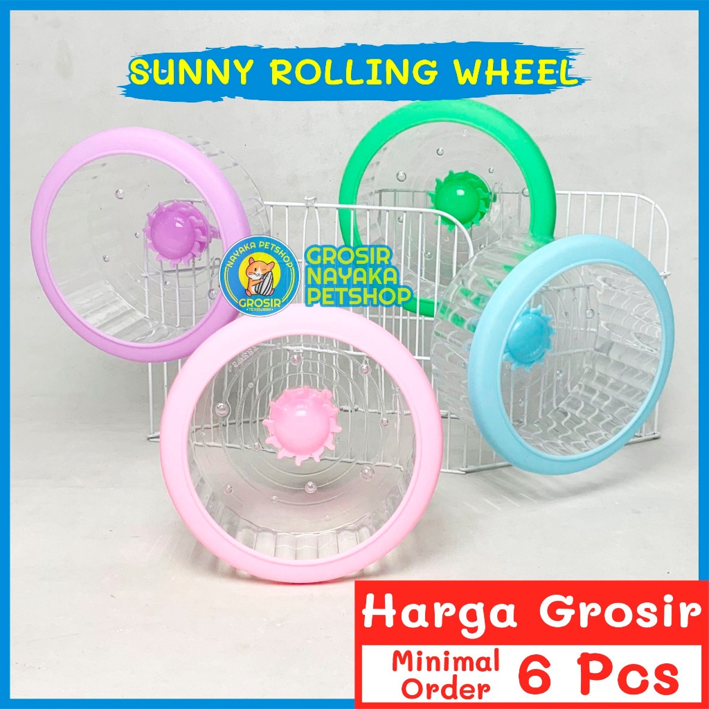 Jual NAYAKA GROSIR Sweet Sunny Rolling Wheel Kincir Hamster Jogging ...
