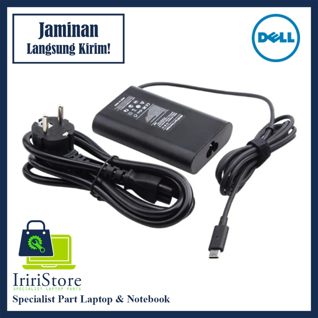 Jual ADAPTOR CHARGER ORIGINAL LAPTOP DELL LATITUDE 7290 7370 7380 7390 ...