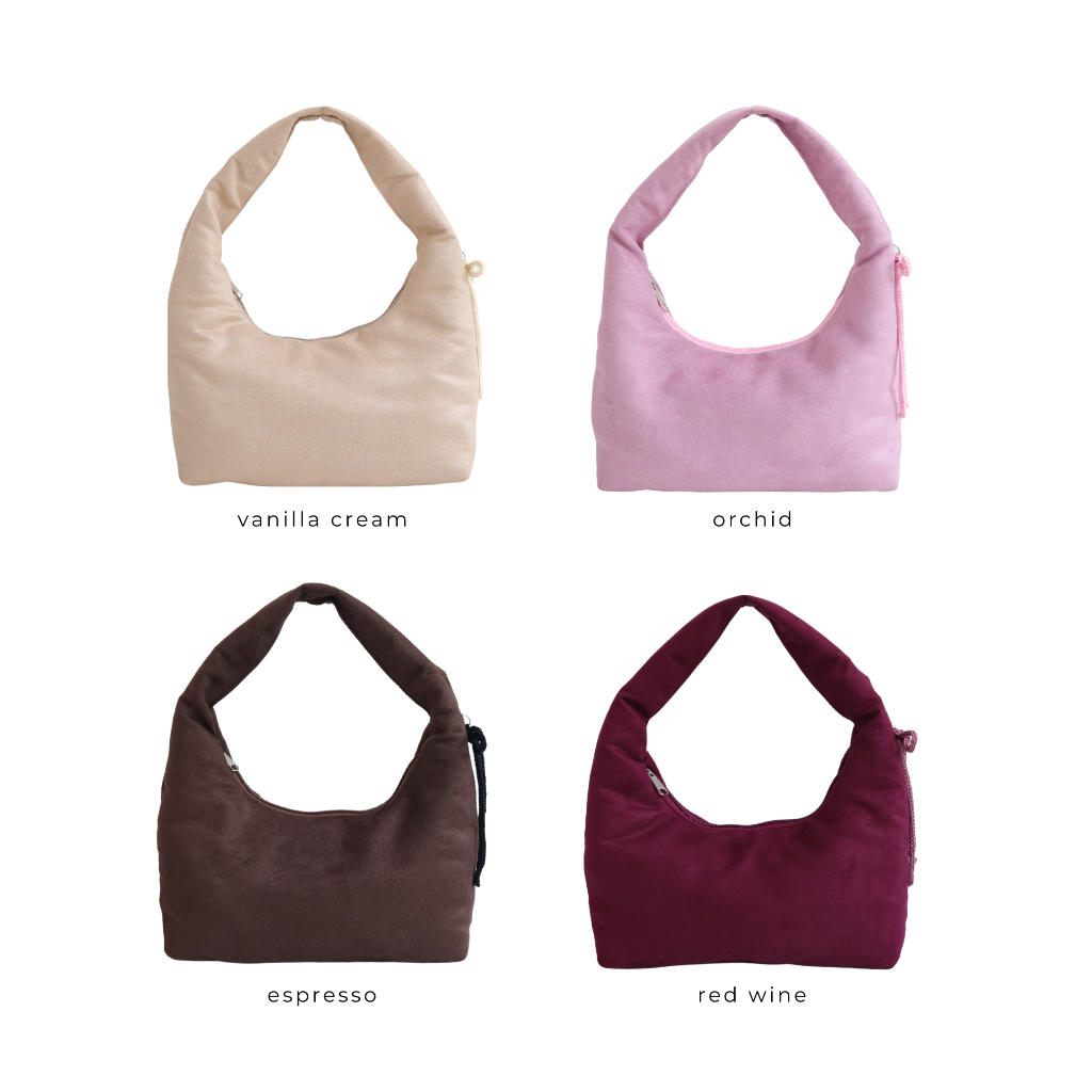 Jual (New) Suede Mini Hobo Bag | Shopee Indonesia