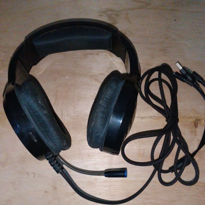 Jual Headset Headphone Robot RH-G10 Gaming Wired 7 LED Colorful Second ...