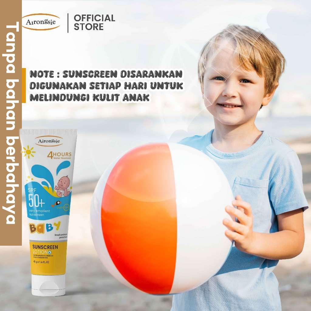 Jual SUNSCREEN Anak SPF50+ PA+++ Krim Pelindung Kulit Bayi, 45Ml ...